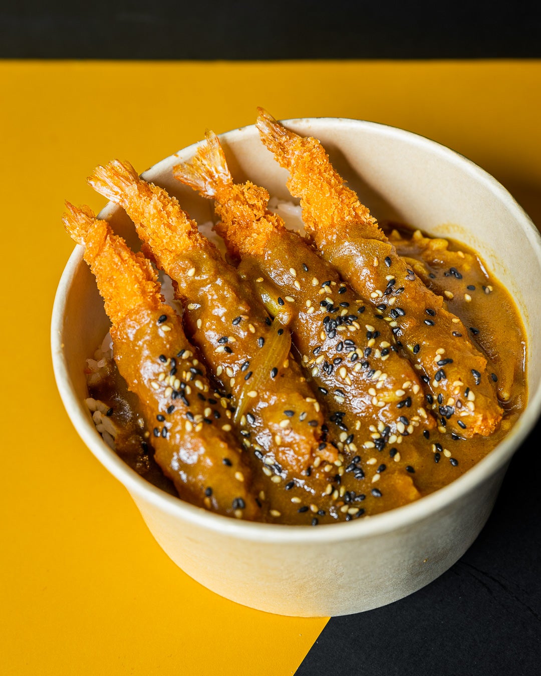 Prawn Curry Ricebowl (Lrg) | Krazy Bird